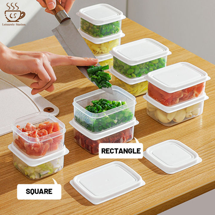 Kitchen Refrigerator Fresh Food Storage Containers with Cover Meat ...