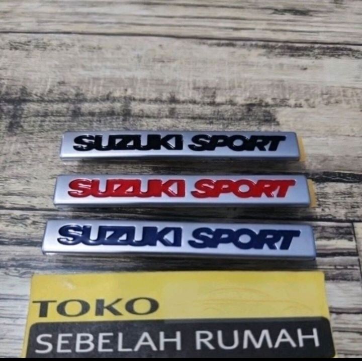 emblem logo tulisan suzuki sport original | Lazada Indonesia