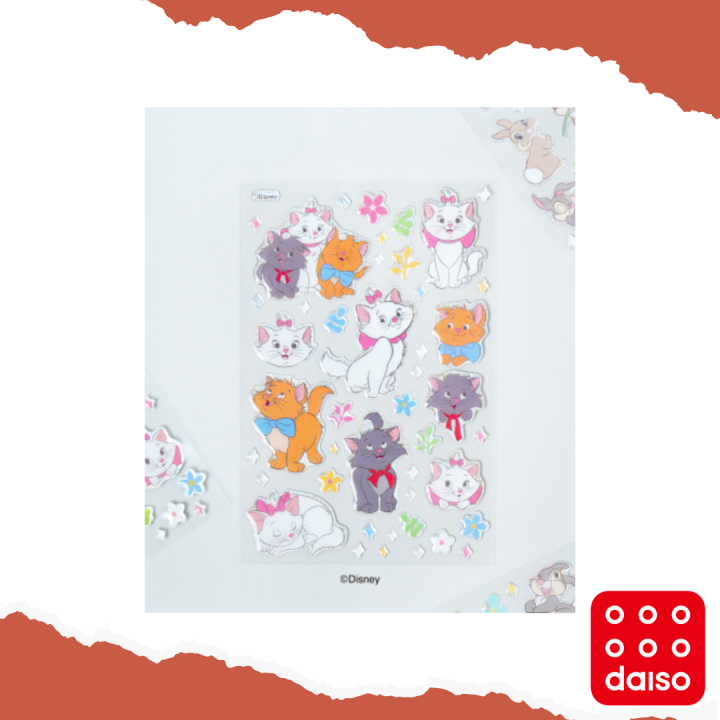 [DAISO KOREA] Marie Cat Holographic epoxy Stickers | Lazada PH