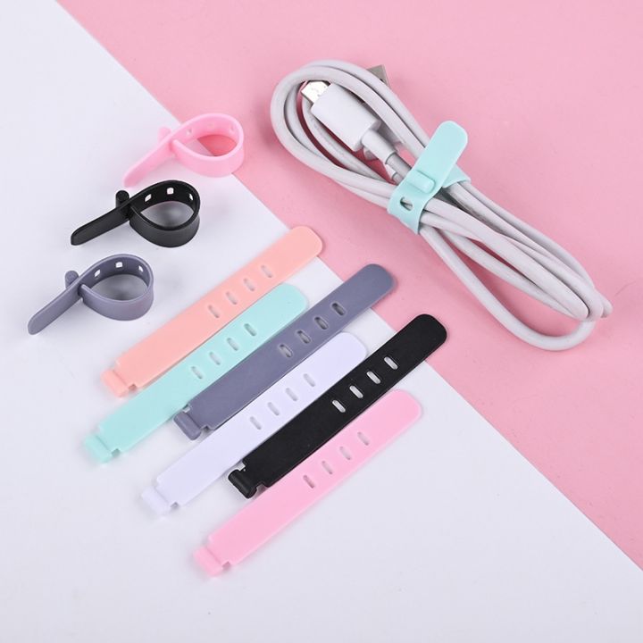 Wire Cord Winder Organizer Clips Silicone Winder Data Cable Earphone ...