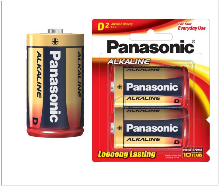 ถ่านอัลคาไลน์ Panasonic SIZE D LR20T/2B ( 2 ก้อน ) ของแท้ | Lazada.co.th