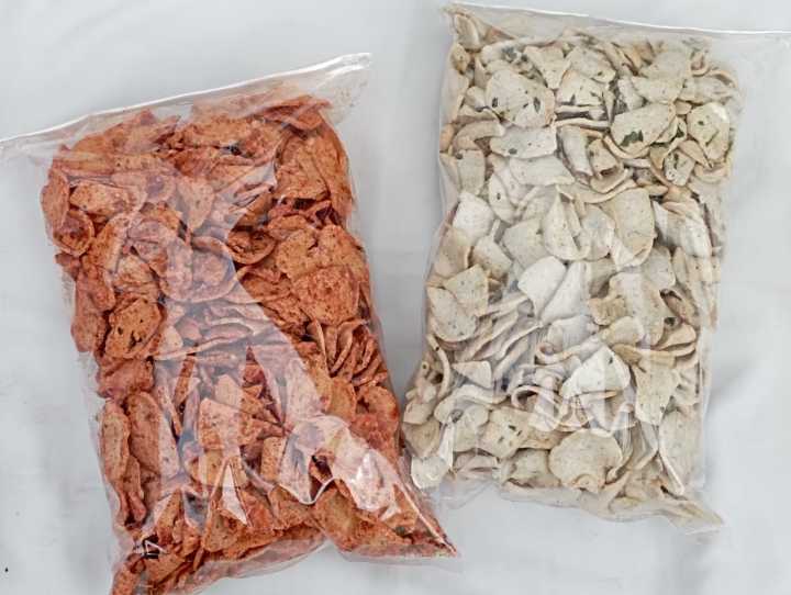 basreng koin/basreng bulat/keripik basreng varian rasa pedas daun jeruk ...