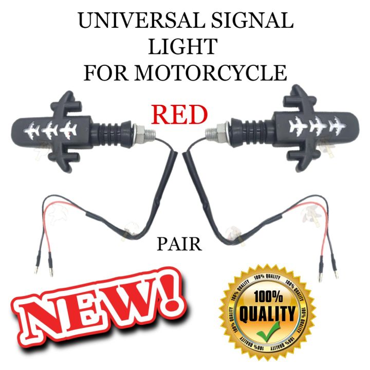 SUZUKI RAIDER 15 CARB UNIVERSAL SIGNAL LIGH BRAKE LIGHT RED LED HIGH ...