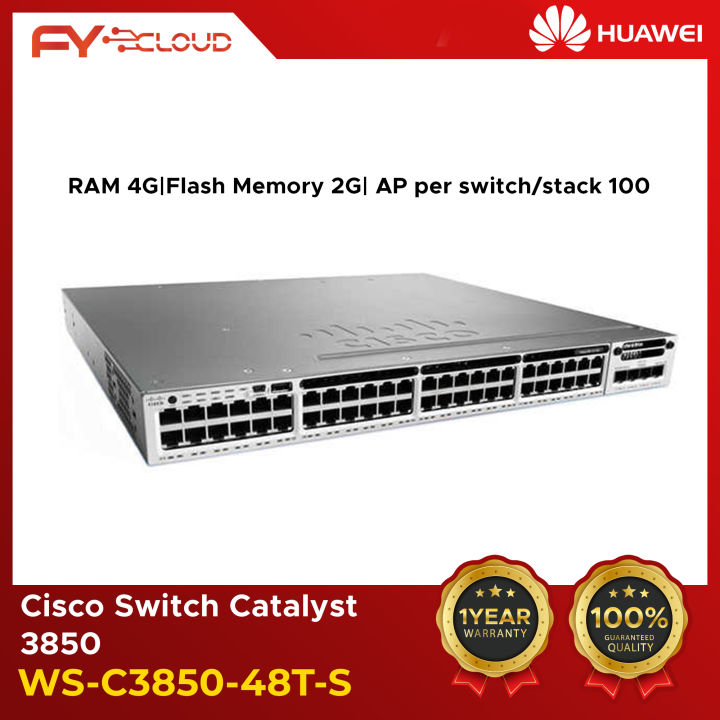 Cisco Switches | Cisco Switch Catalyst 3850| WS-C3850-48T-S Catalyst 3850 Switch|Layer 3 - 48 * ...