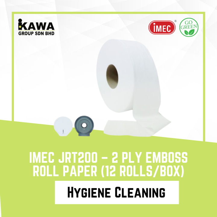 Recycle Jumbo Tissue Paper / Roll, IMEC JRT200 – 2 Ply Emboss Roll ...