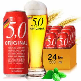 5,0 Original Lager Beer 24 x 500mL | Lazada PH