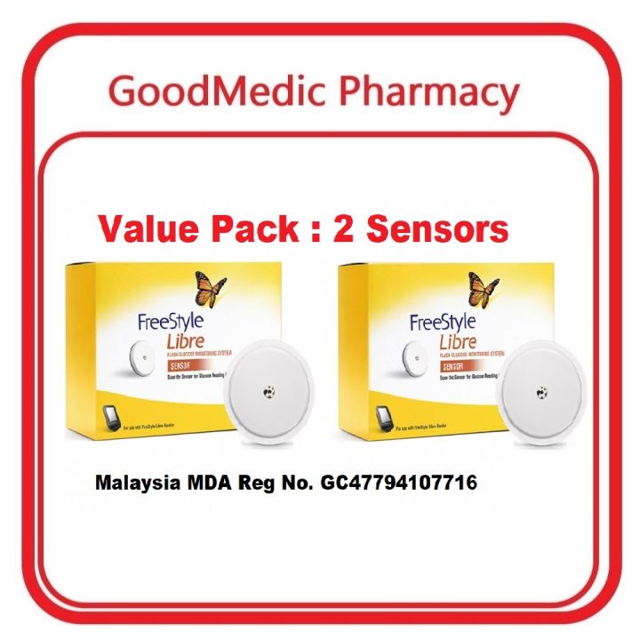 Value Pack - FreeStyle Libre Sensor 2 Units (Flash Glucose Monitoring ...