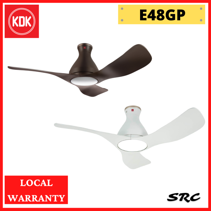 KDK E48GP Airy DC Motor Ceiling Fan 48" with Wi-Fi and LED Light (2 ...