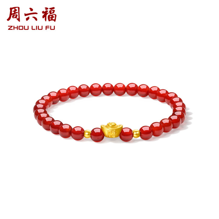 ZHOU LIU FU 周六福 24K Solid Gold Bracelet for Women, Real Pure Gold ...