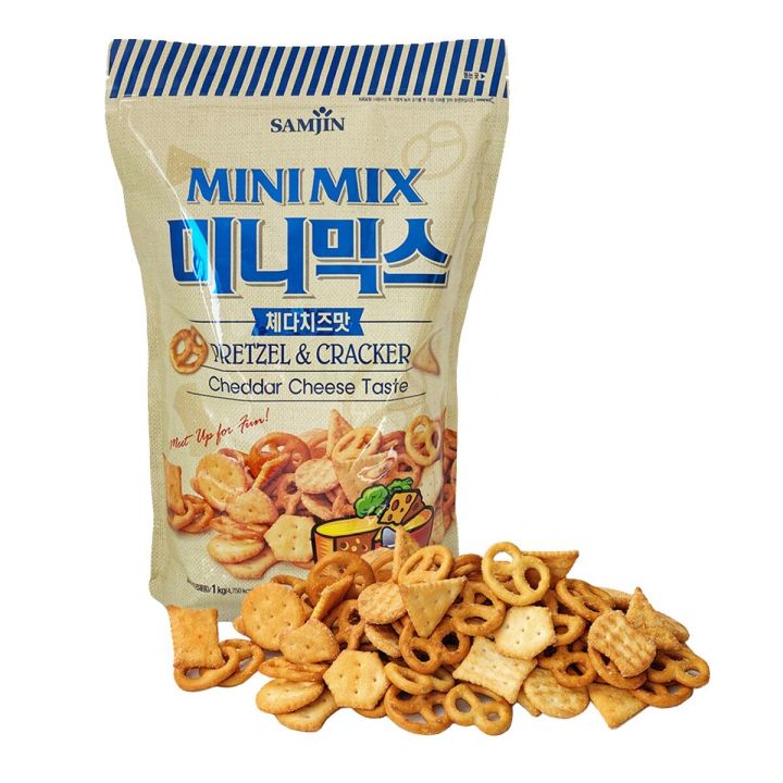 Samjin Mini Mix Cheddar Cheese Pretzel 800g | Lazada PH