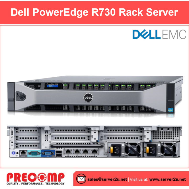 (Refurbished) Dell PowerEdge R730 Rack Server (2xE52699v3.128GB.8x480GB ...
