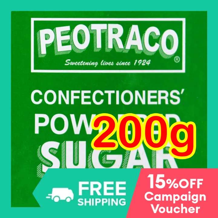 200g Peotraco POWDERED SUGAR for Baking Crinkles Fondant Icing Making ...