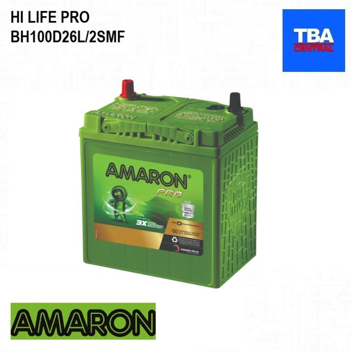 AMARON HI LIFE PRO BH100D26L/2SMF CAR BATTERY QR-7132980 | Lazada PH
