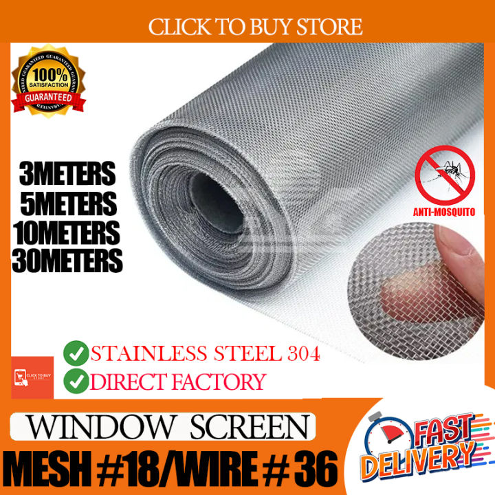 STAINLESS STEEL 304 WINDOW SCREEN/ ANTI MOSQUITO SCREEN/ HIGH QUALITY ...
