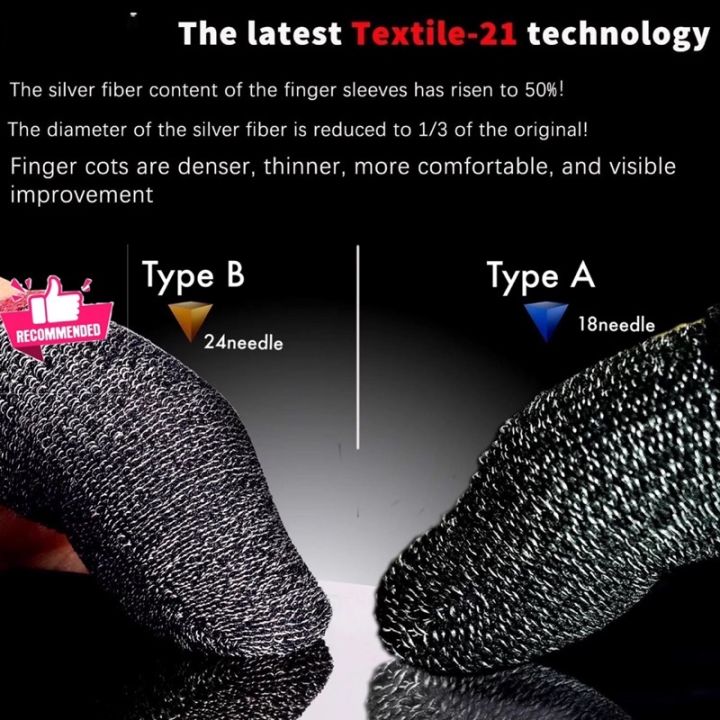 Gaming Finger Sleeve ultra thin Smooth /Sarung Jari Gaming/Wasp Feelers ...