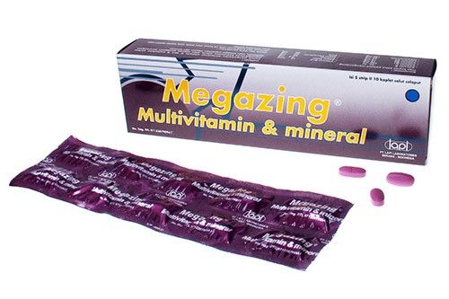 Megazing 50 Tablet - Multivitamin & Mineral Imun Tubuh | Lazada Indonesia