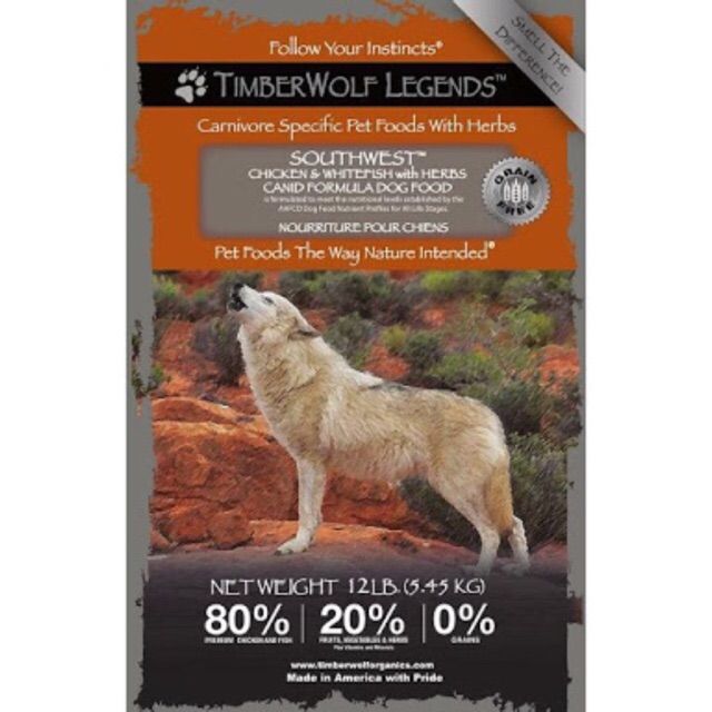 Dog Food / Timberwolf Legend Southwest Chicken & Whitefish Puppy 3lbs ...