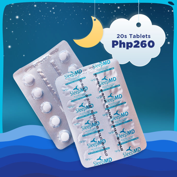 SleepMD Melatonin 3mg Sleep Aid 20s Tablets | Sleep Supplement | Lazada PH