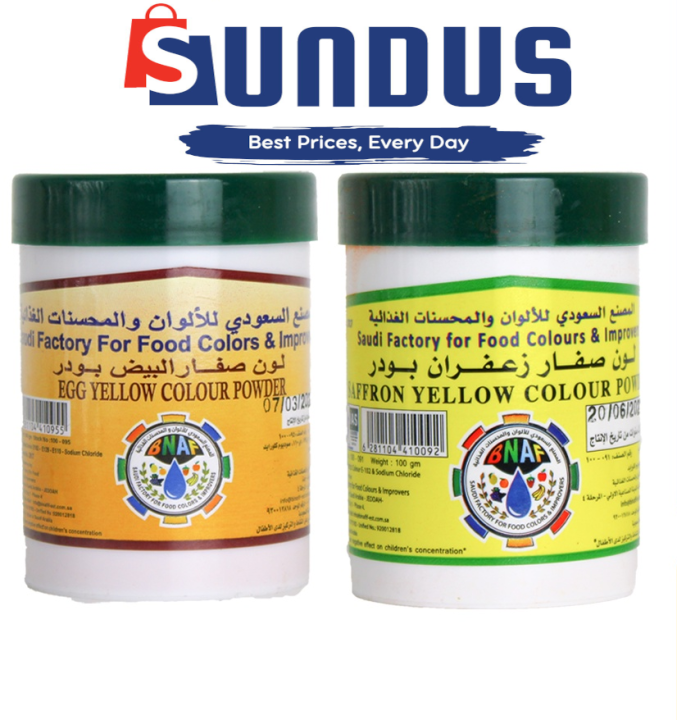 Saffron Powder/ Egg Yellow Powder - Colour for Mandi Rice 100g - Saudi ...