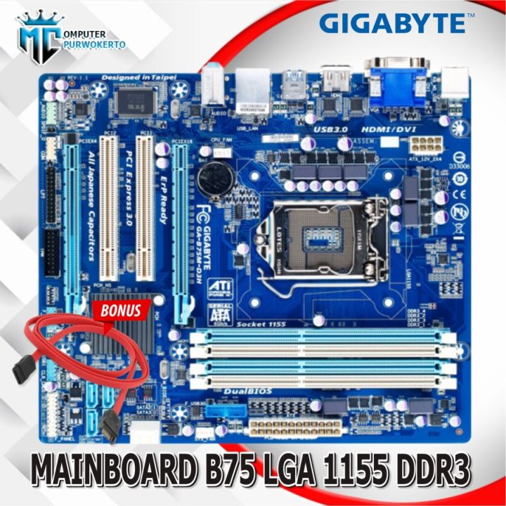 Mobo B75 Intel Soket 1155 Gigabyte Atx Onboard 4 Slot Ram | Lazada Indonesia