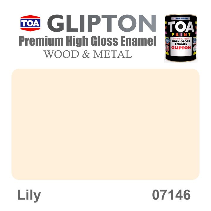 TOA Glipton High Gloss Alkyd Enamel Paint for Wood & Metal - Group 1 of ...