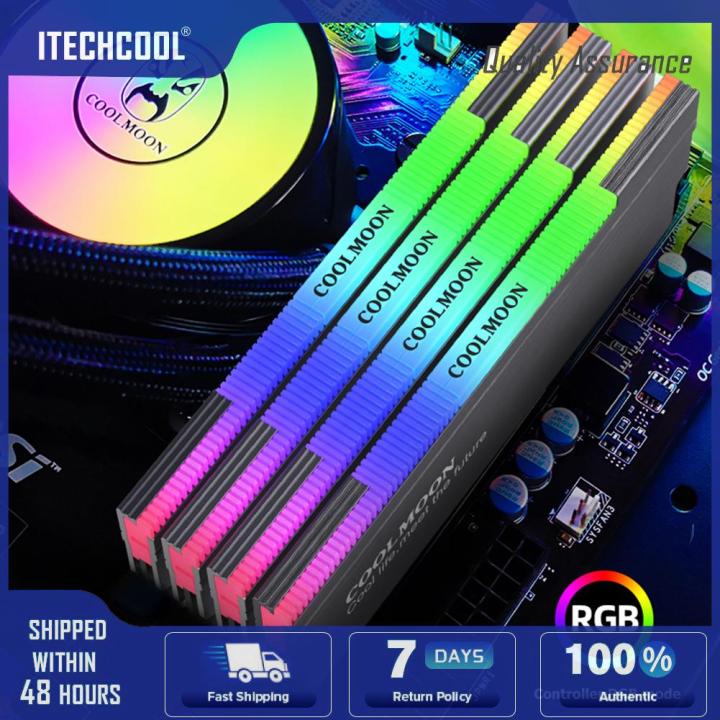 【Original】COOLMOON CR-D134S RAM Heat Spreader Addressable RGB Memory ...
