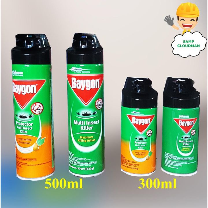 NEW Baygon Multi-Insect Aerosol Spray 300ml or 500ml Mosquito ...