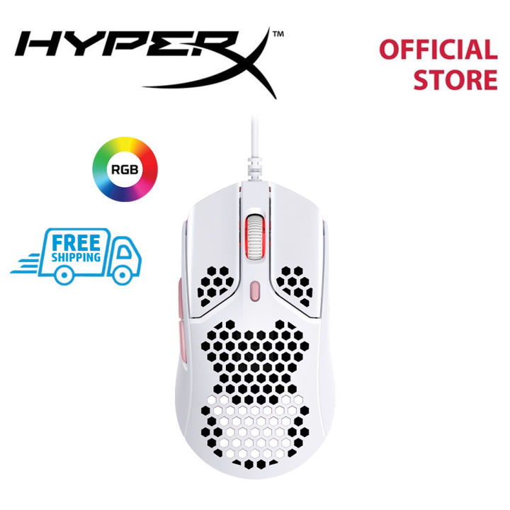 HyperX Pulsefire Haste, Ultra-light Hex Shell Design, Wired RGB Gaming ...