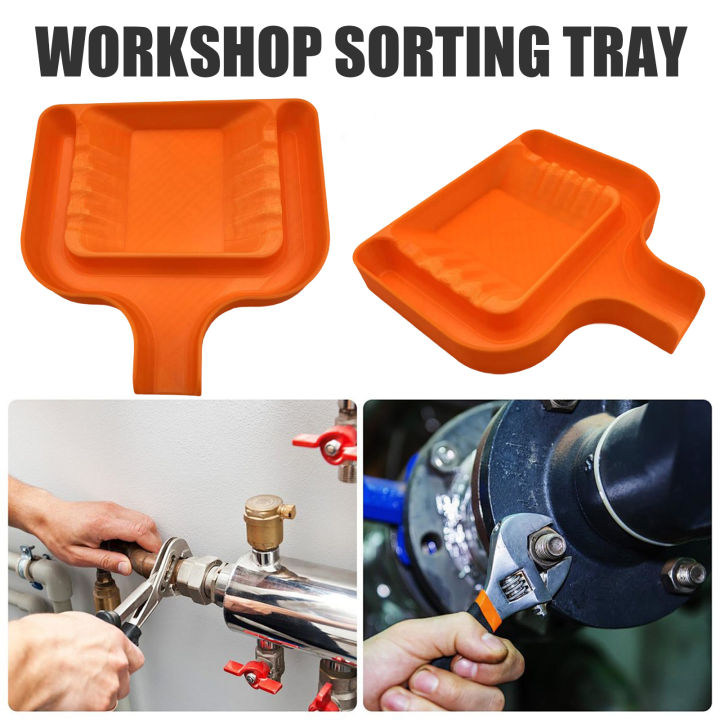 zhanxing Plastic Sorting Tray with Funnel Spout Orange Color Sorting ...