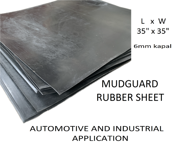 Mudguard / Rubber Matting / Rubber Sheet / 35" x 35" x 6mm / Makapal ...