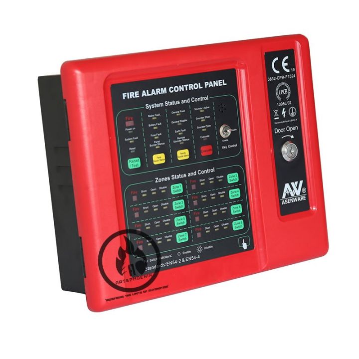 ASENWARE Conventional Fire Alarm Control Panel (8 Zones) AW-CFP166-8 ...