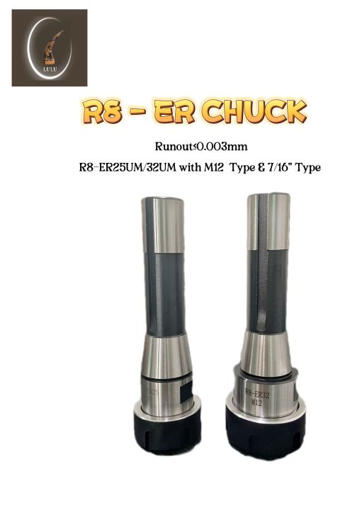 ER Collet Holder For High Efficiency Milling R8-ER25 32 UM Type ...