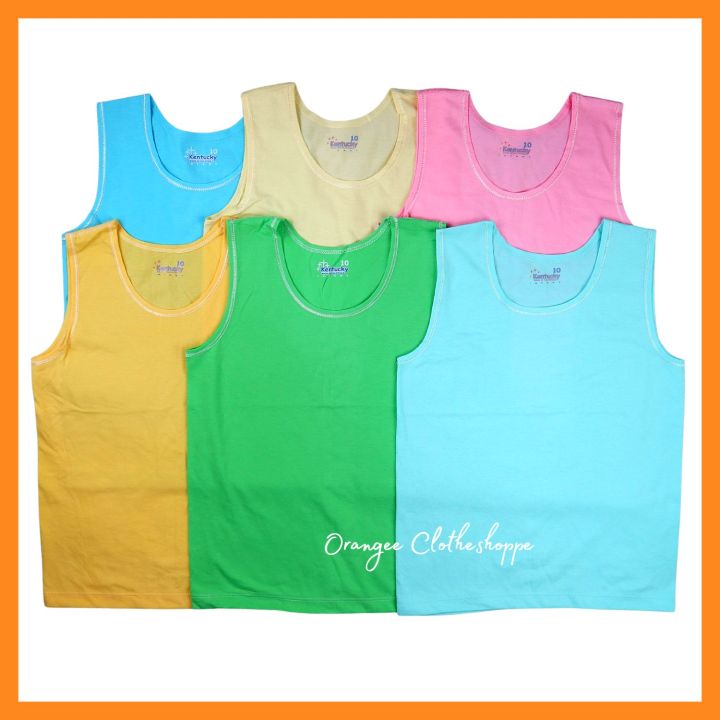 3pcs Kentucky Colored Sando For Kids Girls 0 to 10 Years Old | Lazada PH