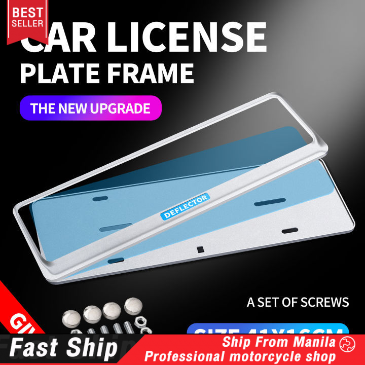 COD License Plate Frame LTO Metal Chrome License Plate Frames Universal ...