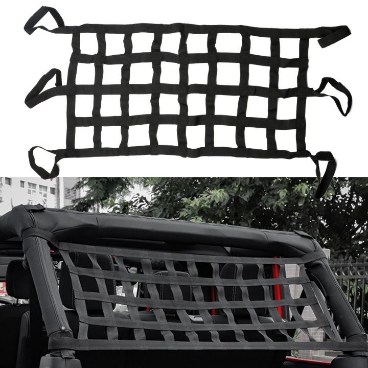 【24hours delivery】 Car Roof Storage Net Tail Box Net For Jeep Wrangler ...