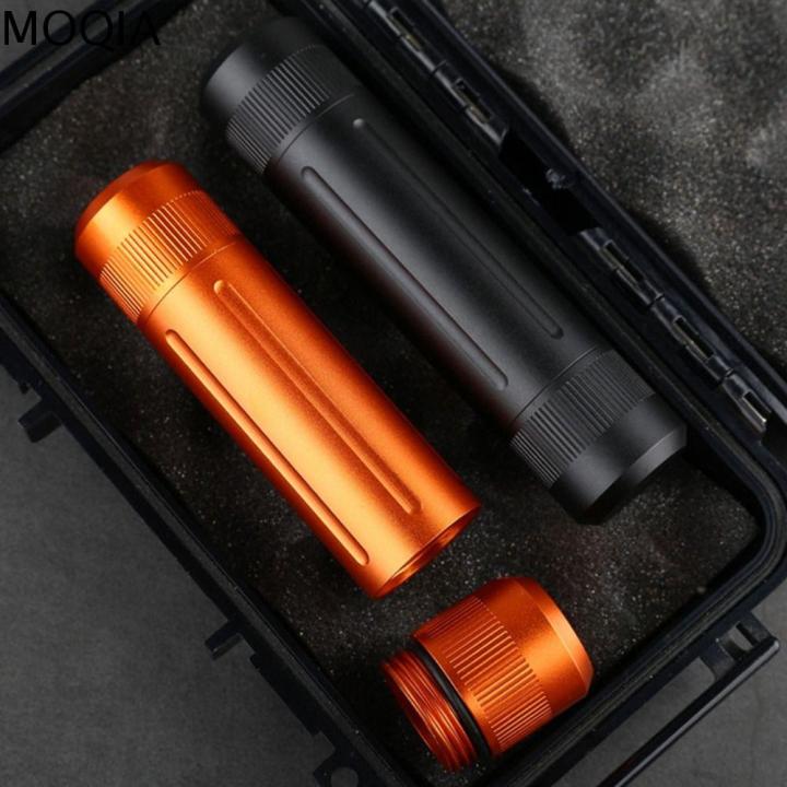 MOQIA Camping Survival Portable Irregular Jar Waterproof Box Brass EDC ...