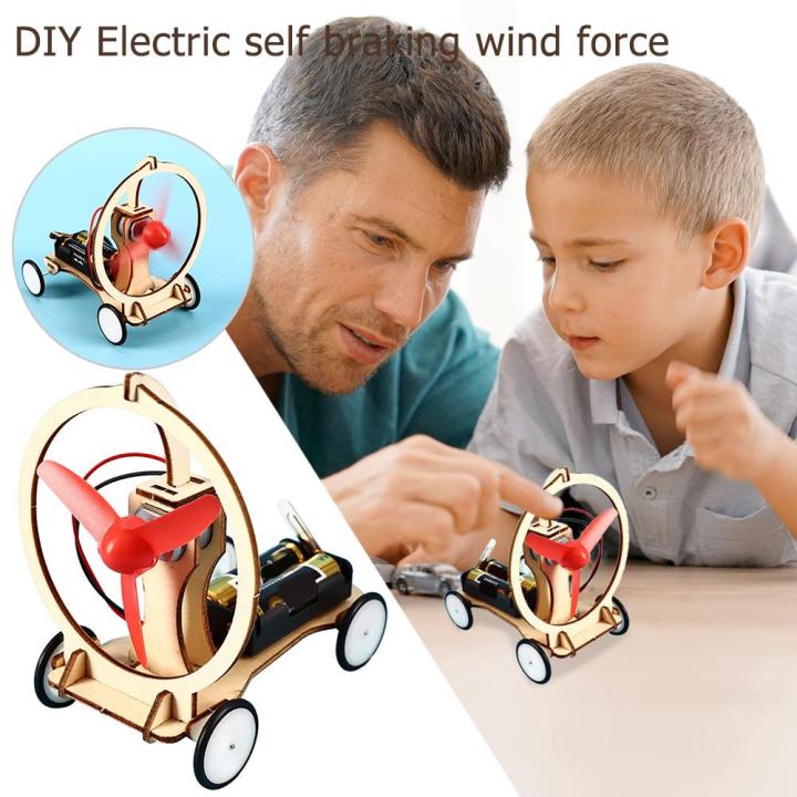 Kids Students DIY Electric Wind Car Toys Physical Science Experiments ...