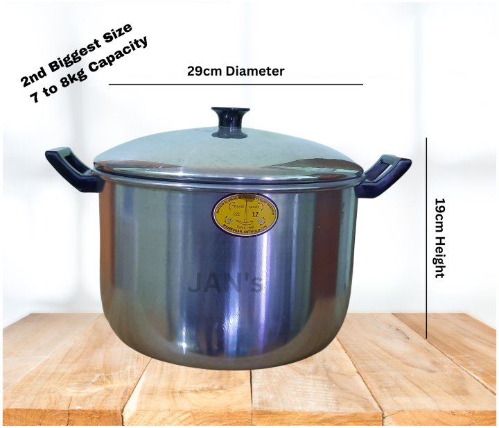 Casserole Kaserola Makapal Aluminum 29cm Diameter Heavy Duty | Lazada PH