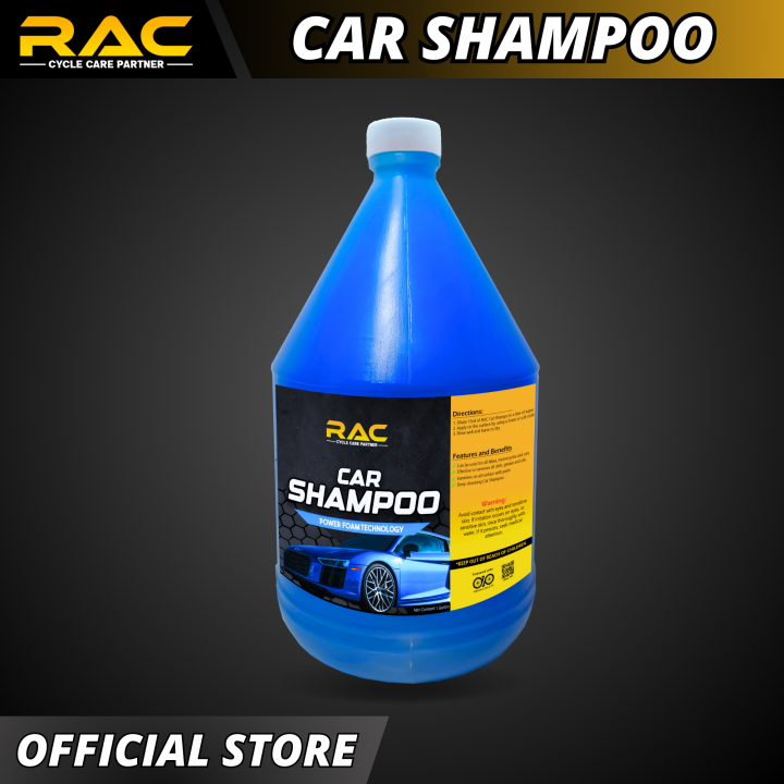 RAC 1 Gallon Car Shampoo with Foam Booster | Lazada PH