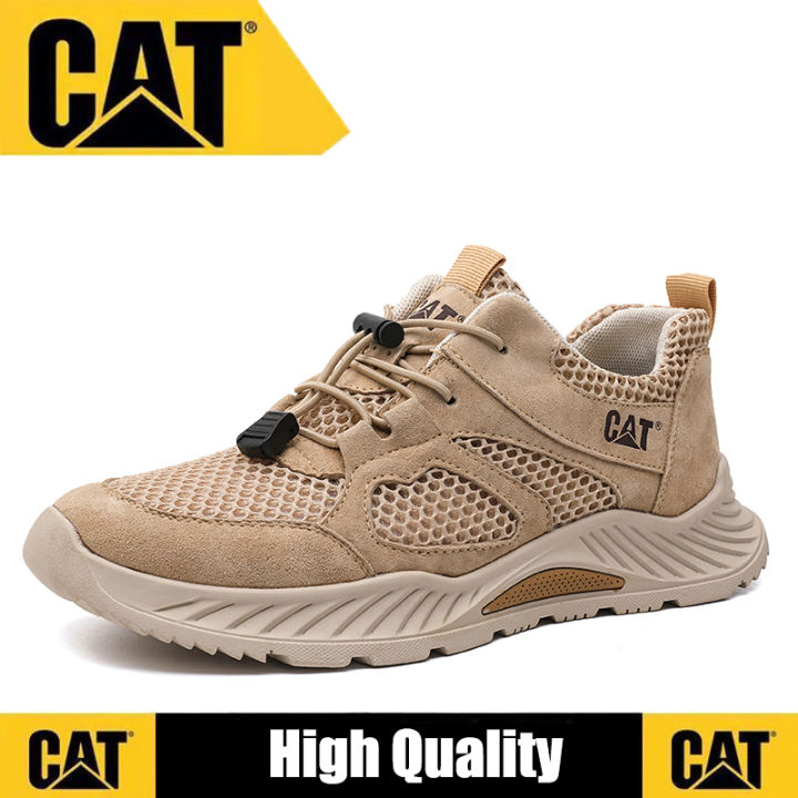 Caterpillar shoes for men sneakers breathable mesh leather sports shoes ...