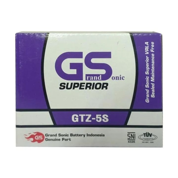 Aki Motor Honda Absolute Revo Fit GTZ5S GS Y Accu Kering MF | Lazada ...