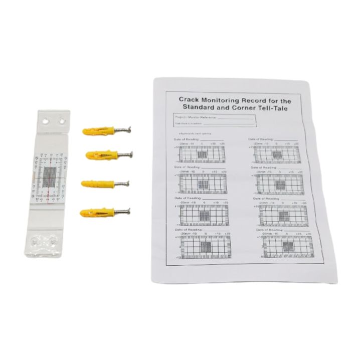 Design Crack Meter W/ Clear Scale Crack Monitoring Record- Plus Tell ...
