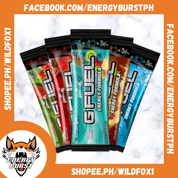 Official G Fuel Packs BUY 10 GET 1 FREE PACK! GFUEL Energy Drink ...