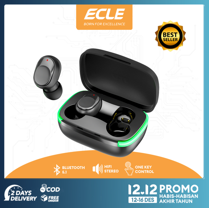 ECLE TWS Y60 Headset Bluetooth Hifi Stereo Breathing Lights Bluetooth ...