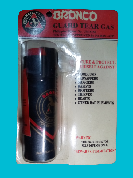 PEPPER SPRAY GUARD TEAR GAS bronco products inc.tested and approved by ...