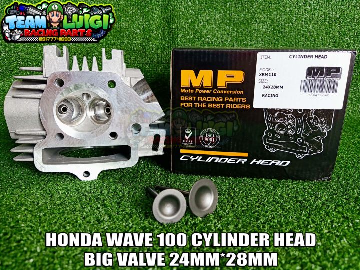 MP HONDA WAVE 100 CYLINDER HEAD BIG VALVE 24MM*28MM | Lazada PH