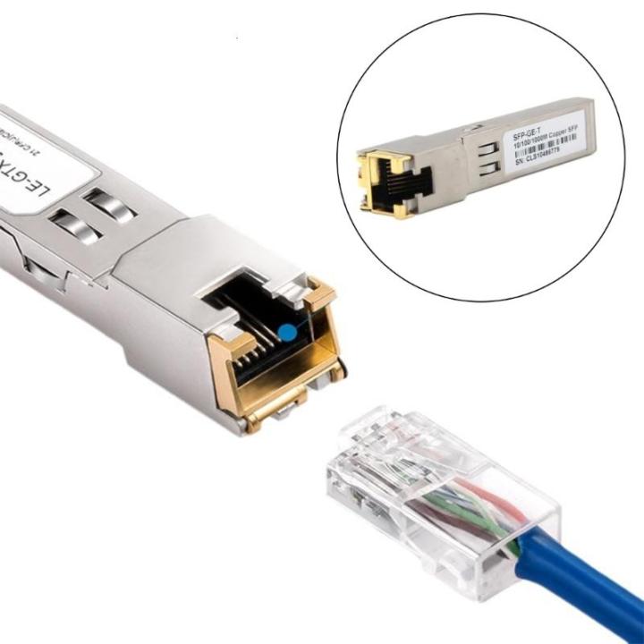 SFP Module RJ45 Switcher Gbic 10/100/1000M Connector SFP Copper RJ45 ...