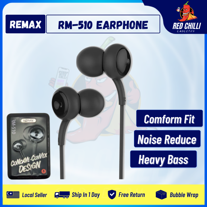 Remax RM-510 / RM-550 In-Ear Stereo Earphone Headphones With Mic Wired ...