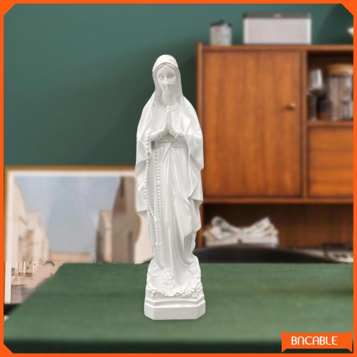 BNCABLE Mother Mary Figurine Sculpture Resin Craft Mary Statue ...
