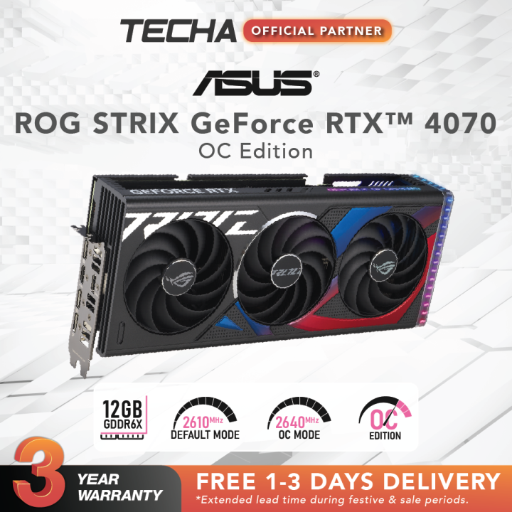 ASUS Rog Strix GeForce RTX 4070 / RTX 4070 Ti | 12GB GDDR6X | OC ...